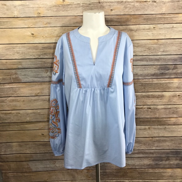 Market & Spruce | Tops | Market Spruce Mevi Embroidery Detail Top ...